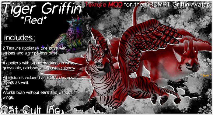Second Life Marketplace - Tiger Griffin Red MOD